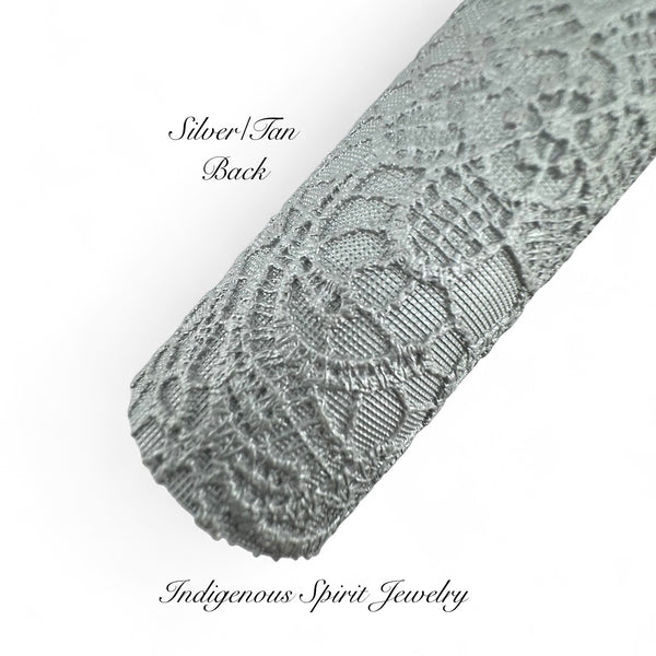 COLLECTION - Embossed Lace Faux Leather Backing (21 colours ...